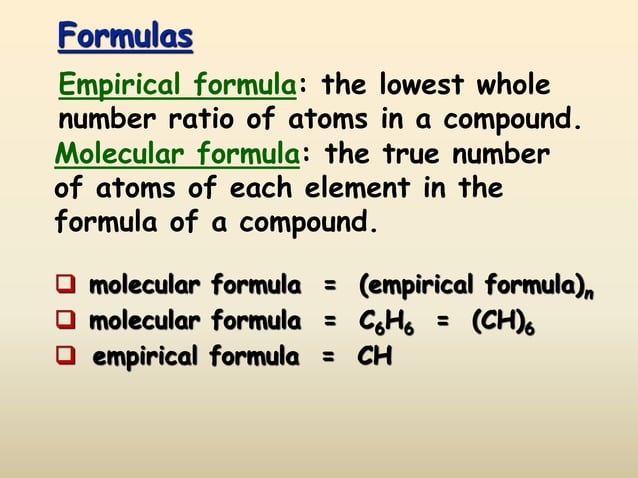 Percent composition ppt. Empirical and Molecular Formula | PPSX
