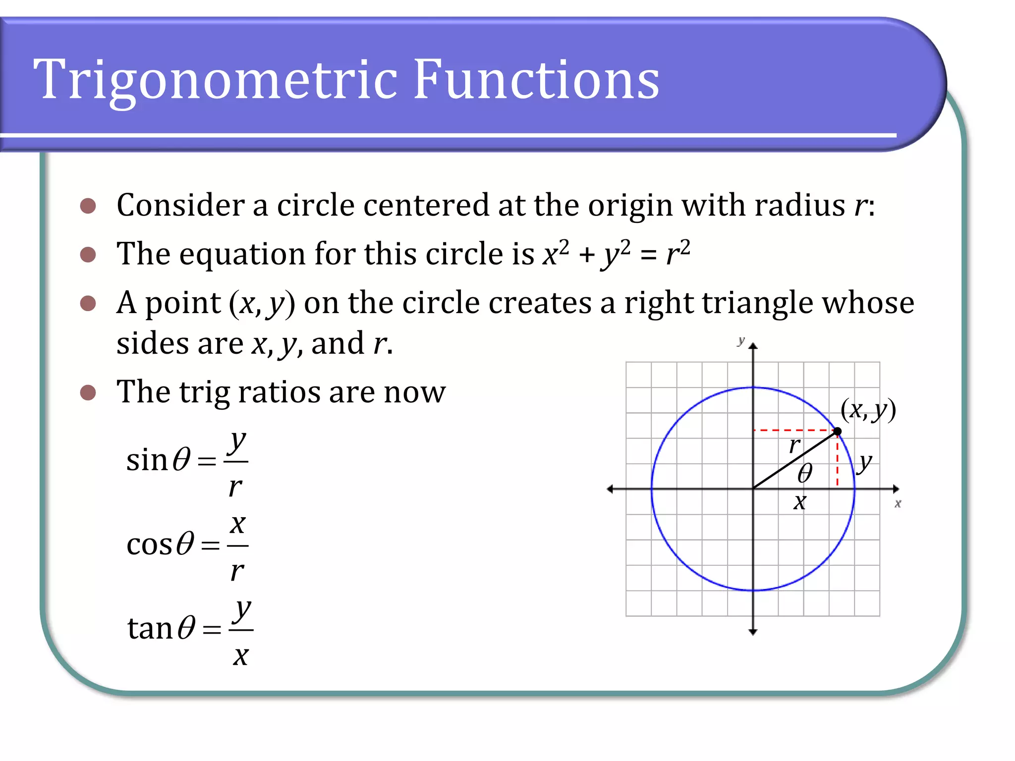 5.2 Trigonometric Functions | PDF