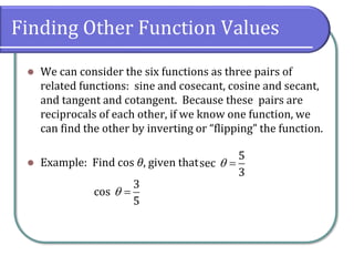 5.2 Trigonometric Functions | PPT