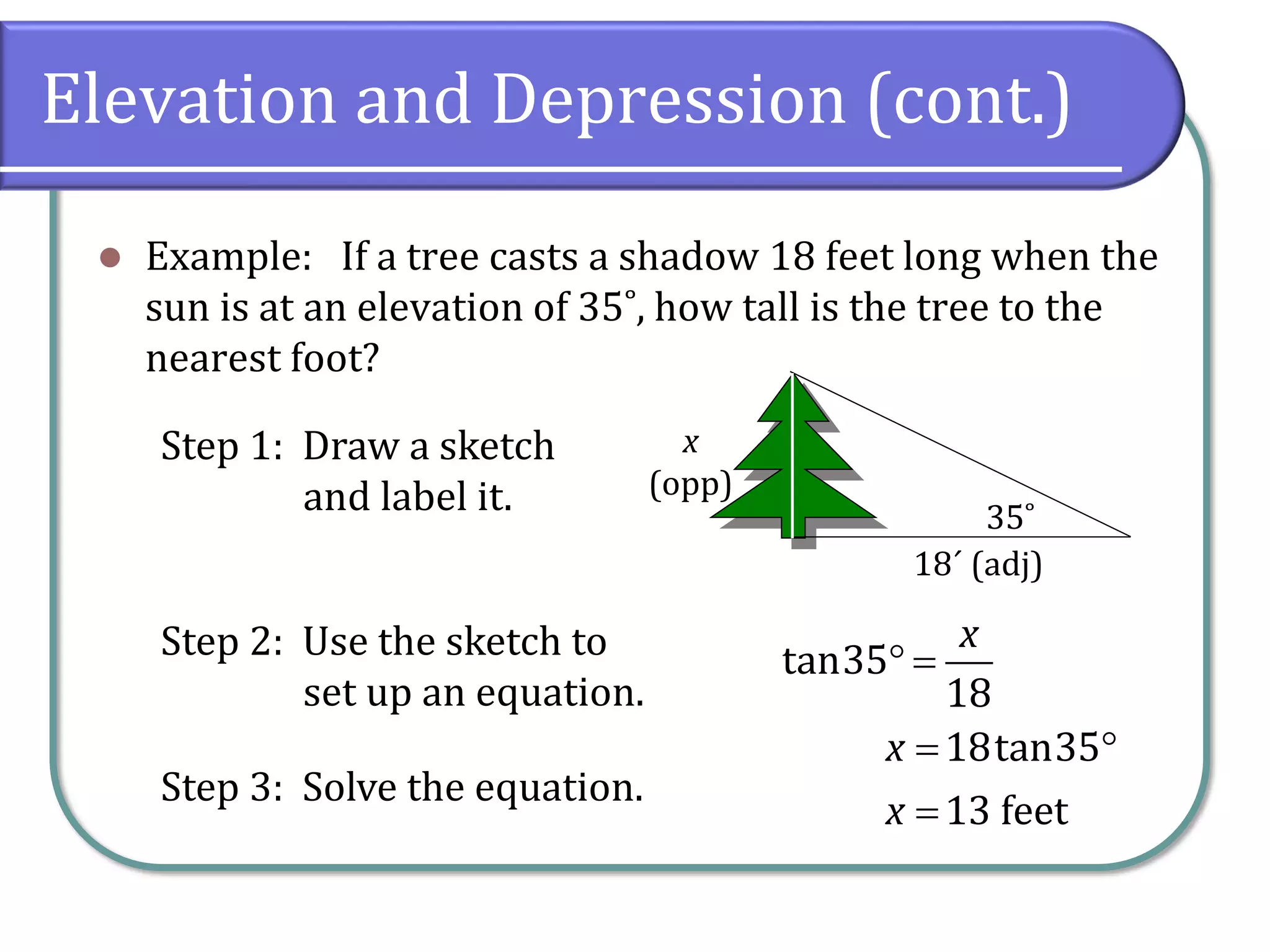 5.4 Solving Right Triangles | PDF