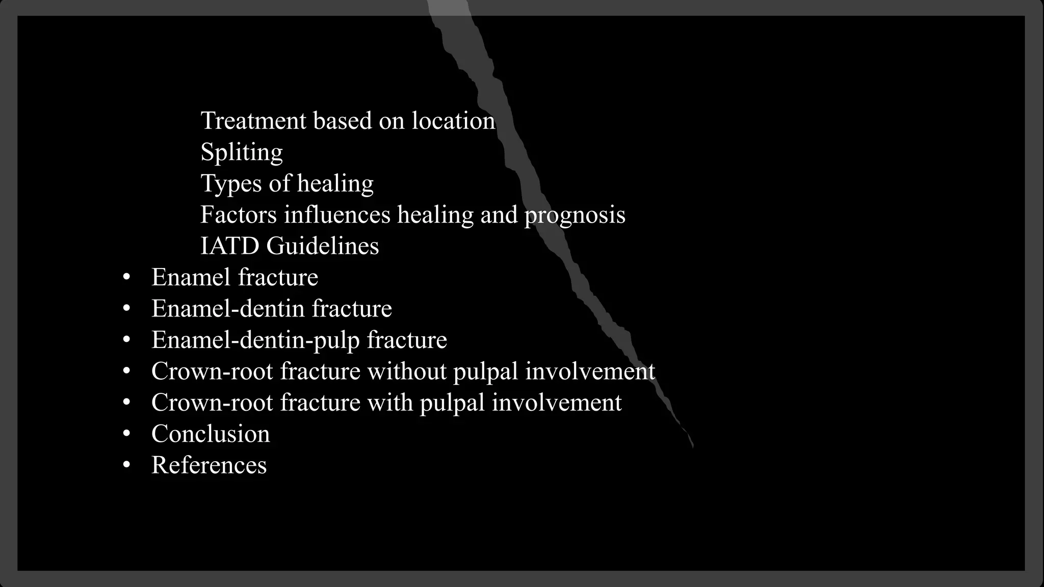 Management of Tooth fracture | PPTX