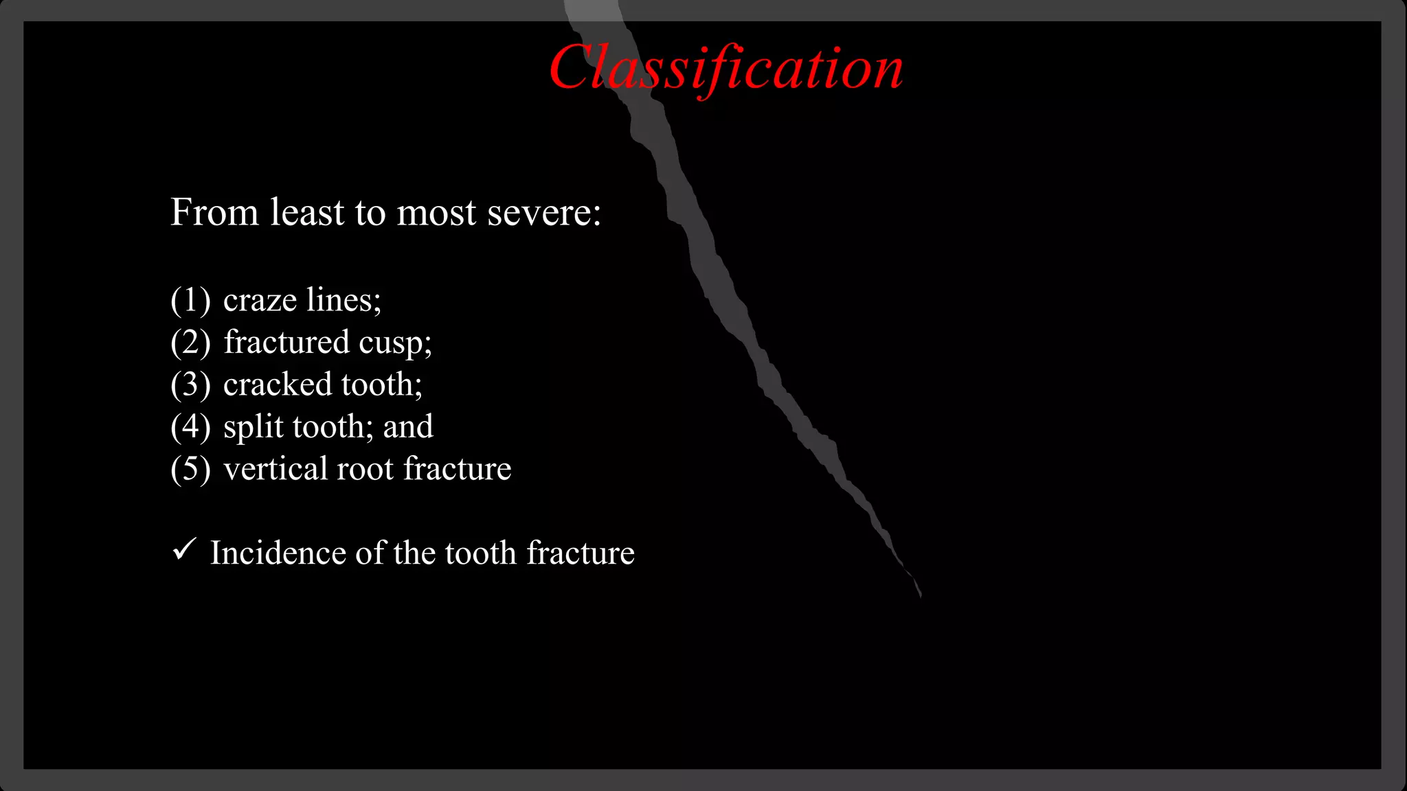 Management of Tooth fracture | PPTX