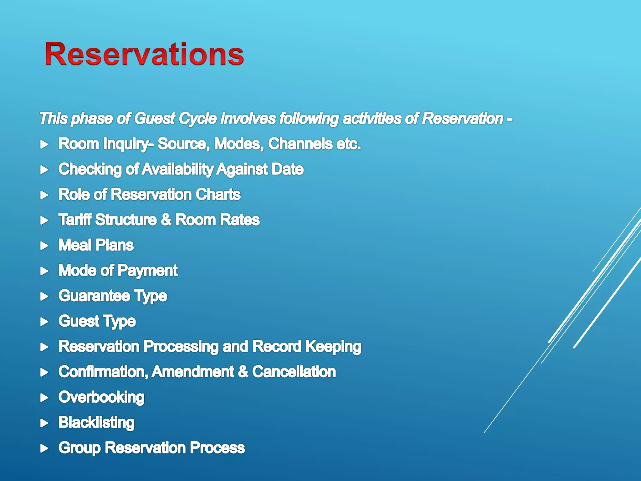 Hotel Guest Cycle | PPTX