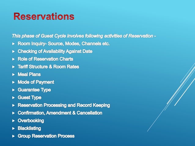 Hotel Guest Cycle | PPTX