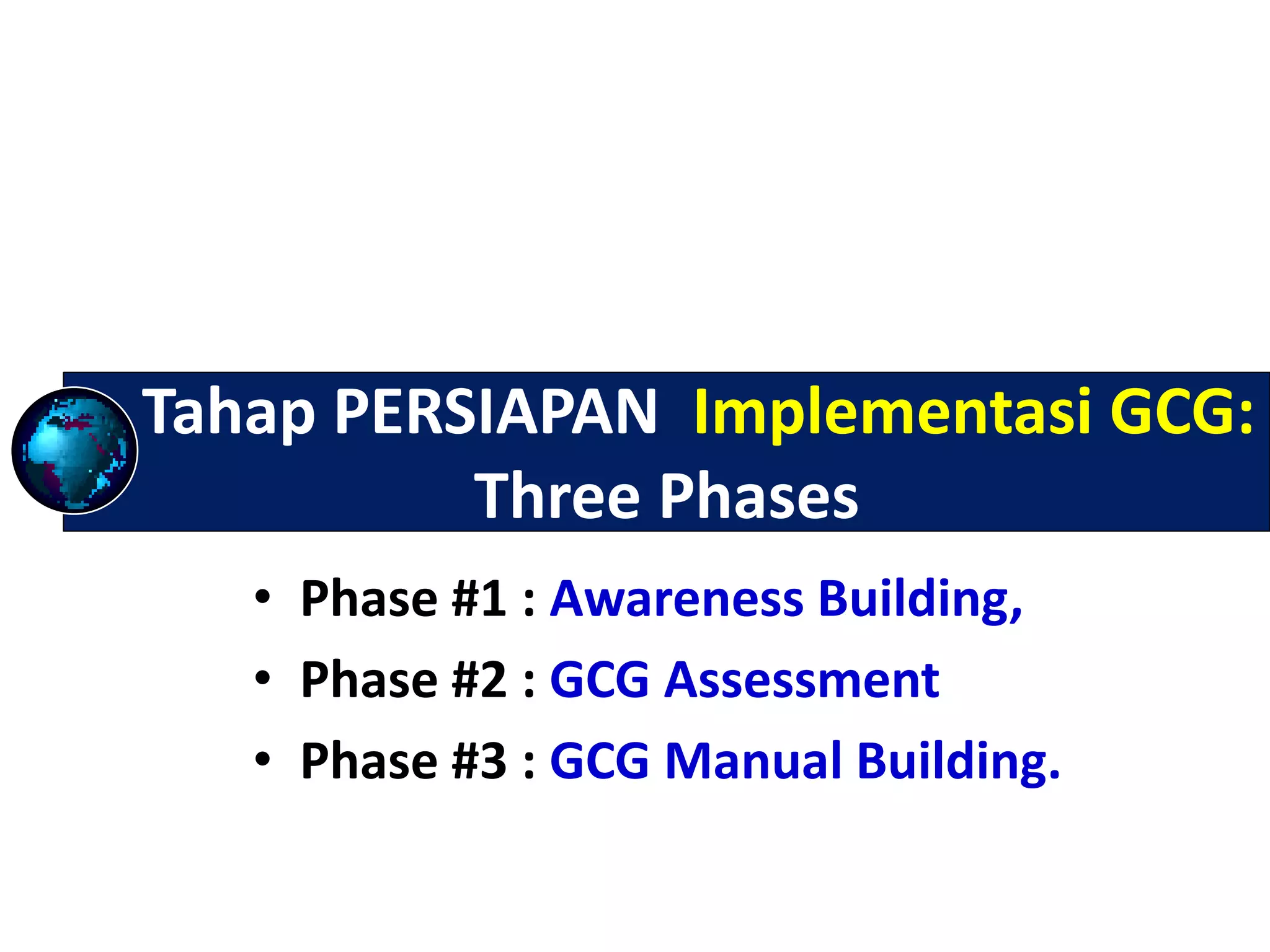 Tahap-tahap Penerapan GCG _ Materi Training | PPTX