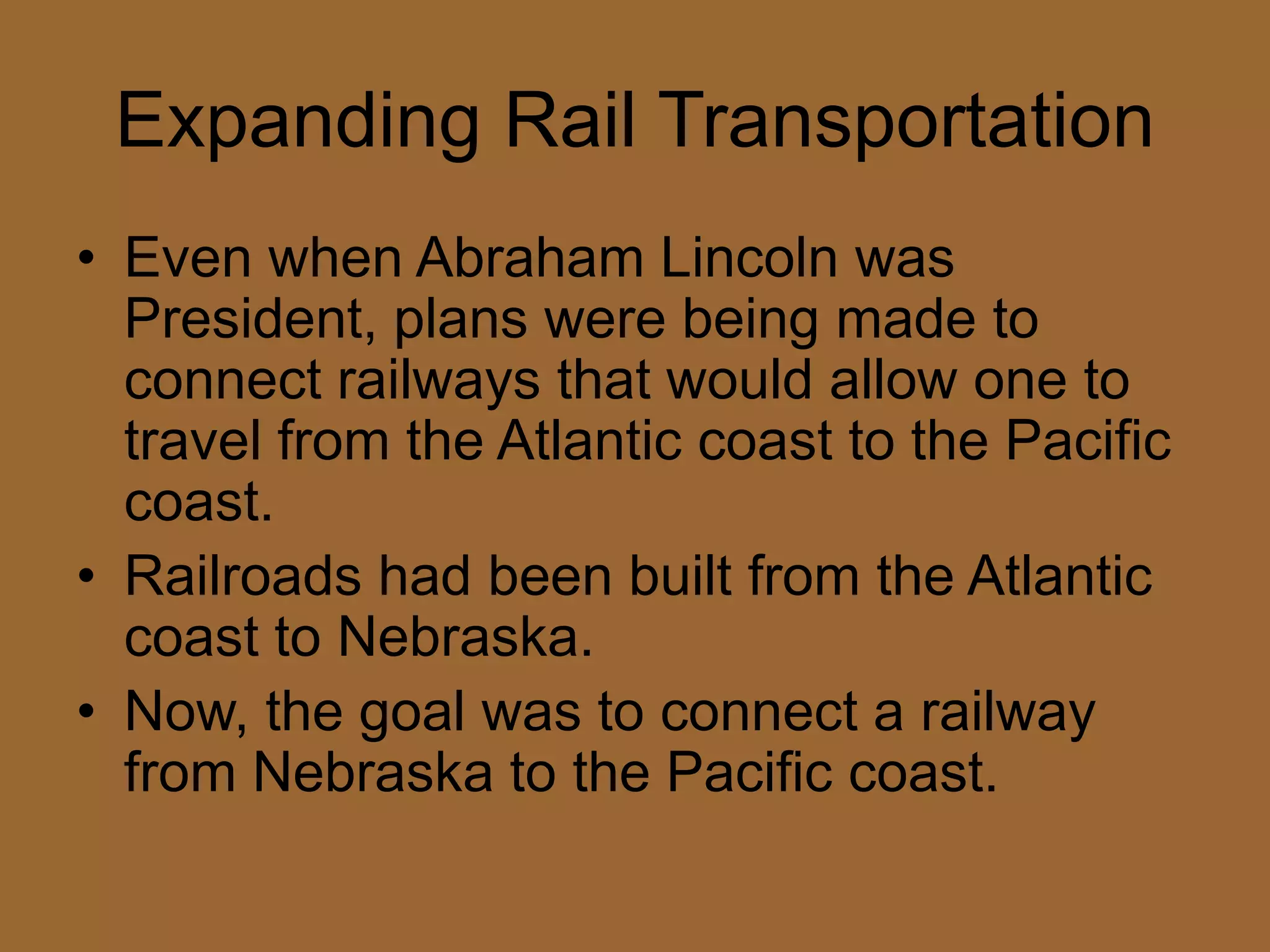 Transcontinental Railroad | PPT