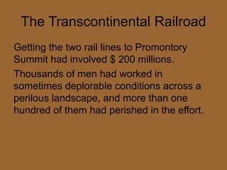 Transcontinental Railroad | PPT