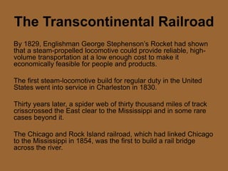 Transcontinental Railroad | PPT