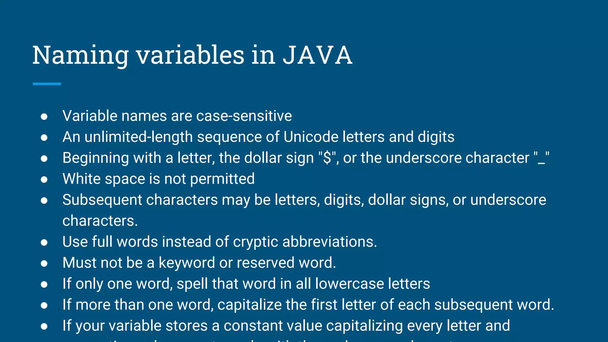 5. variables & data types | PPT | Free Download