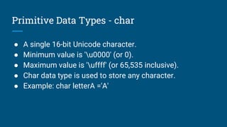 5. variables & data types | PPT