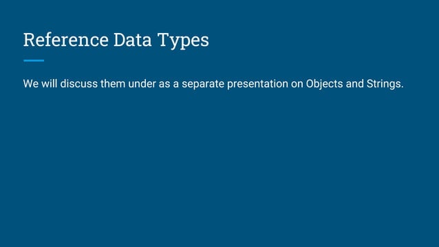 5. variables & data types | PPT | Free Download