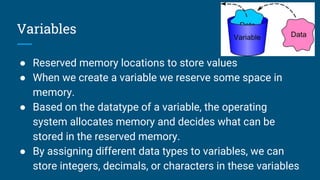 5. variables & data types | PPT