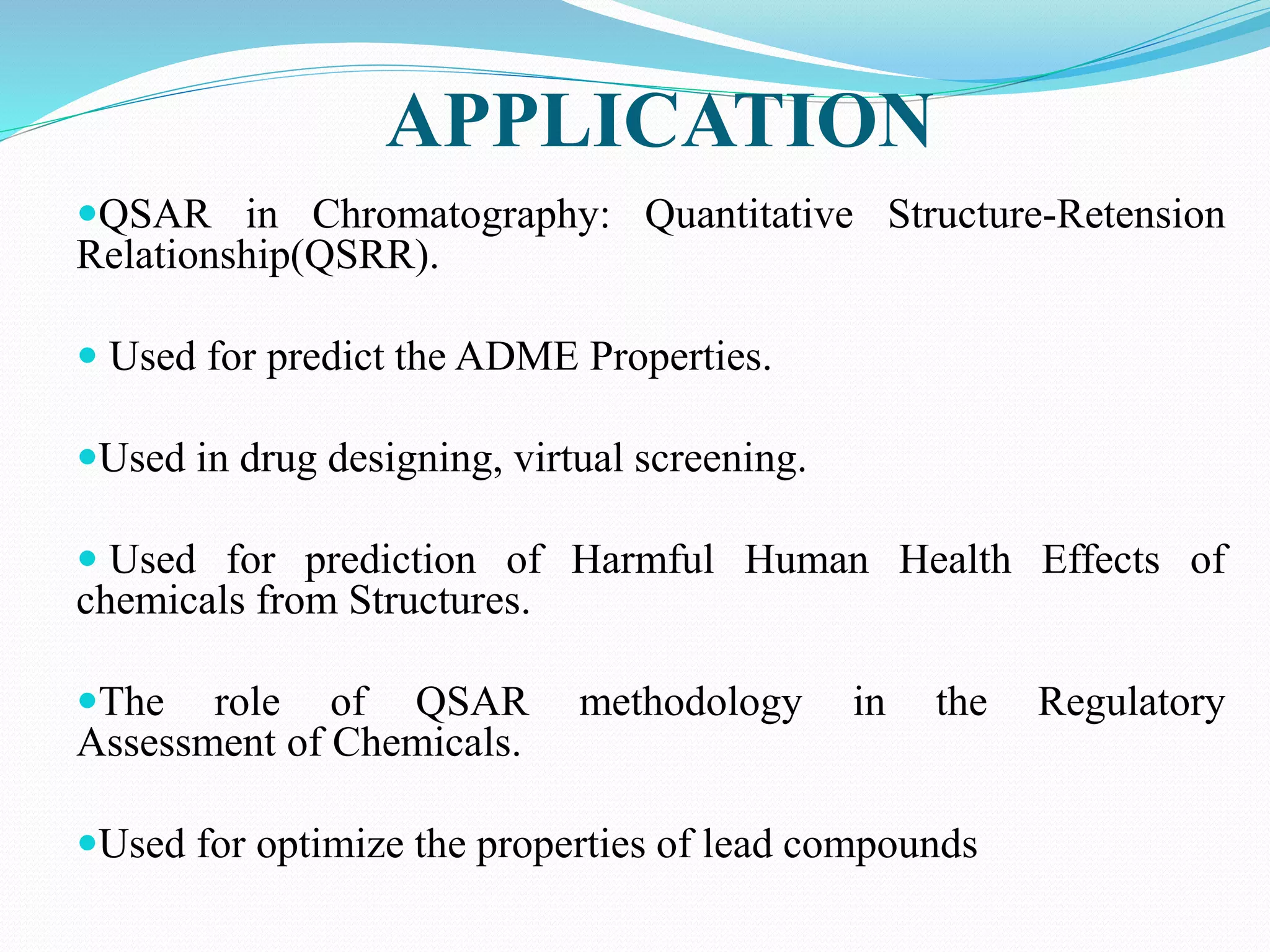 Quantitative Structure Activity Relationship | PPTX