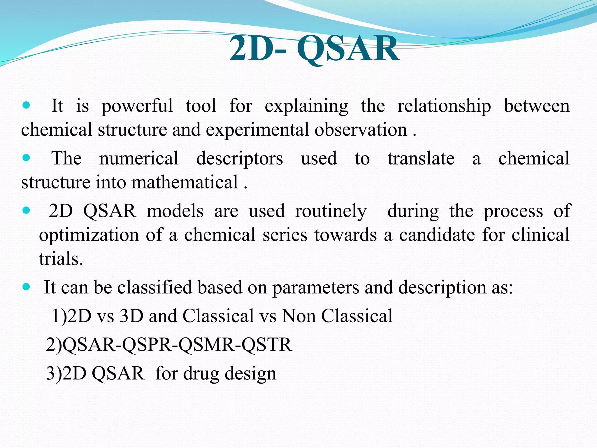 Quantitative Structure Activity Relationship Pptx
