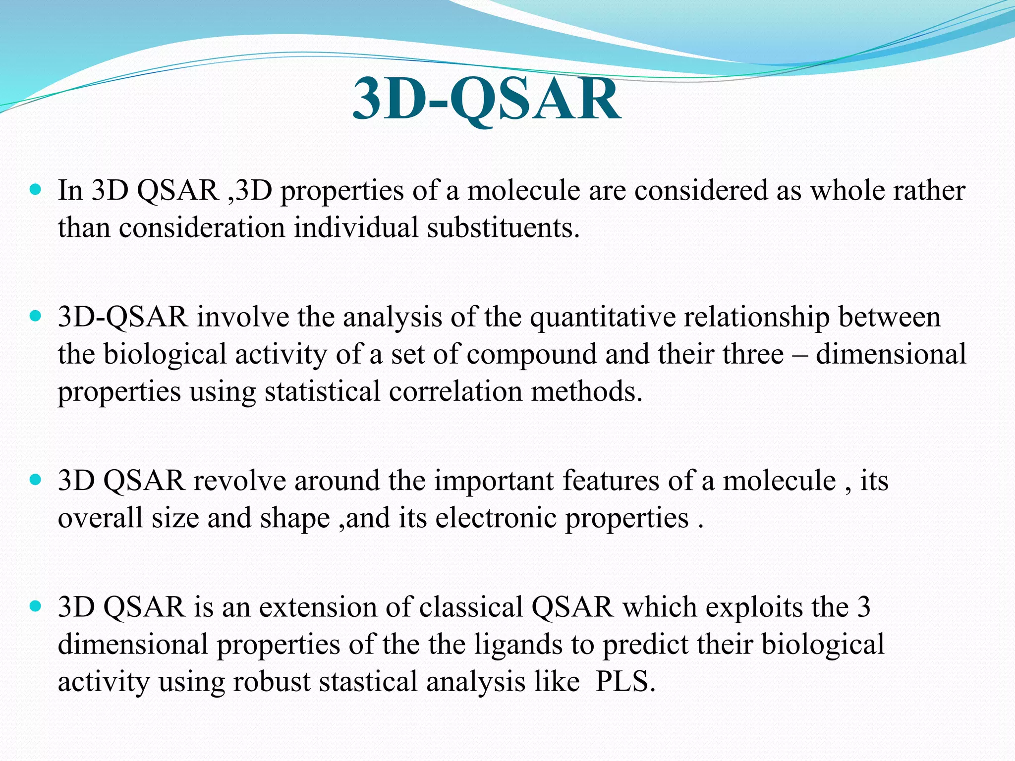 Quantitative Structure Activity Relationship | PPTX