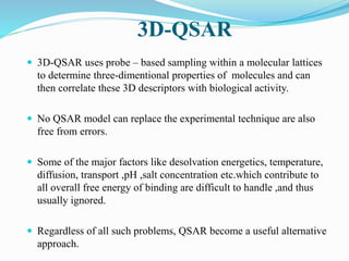 Quantitative Structure Activity Relationship | PPTX