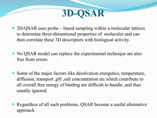 Quantitative Structure Activity Relationship Pptx