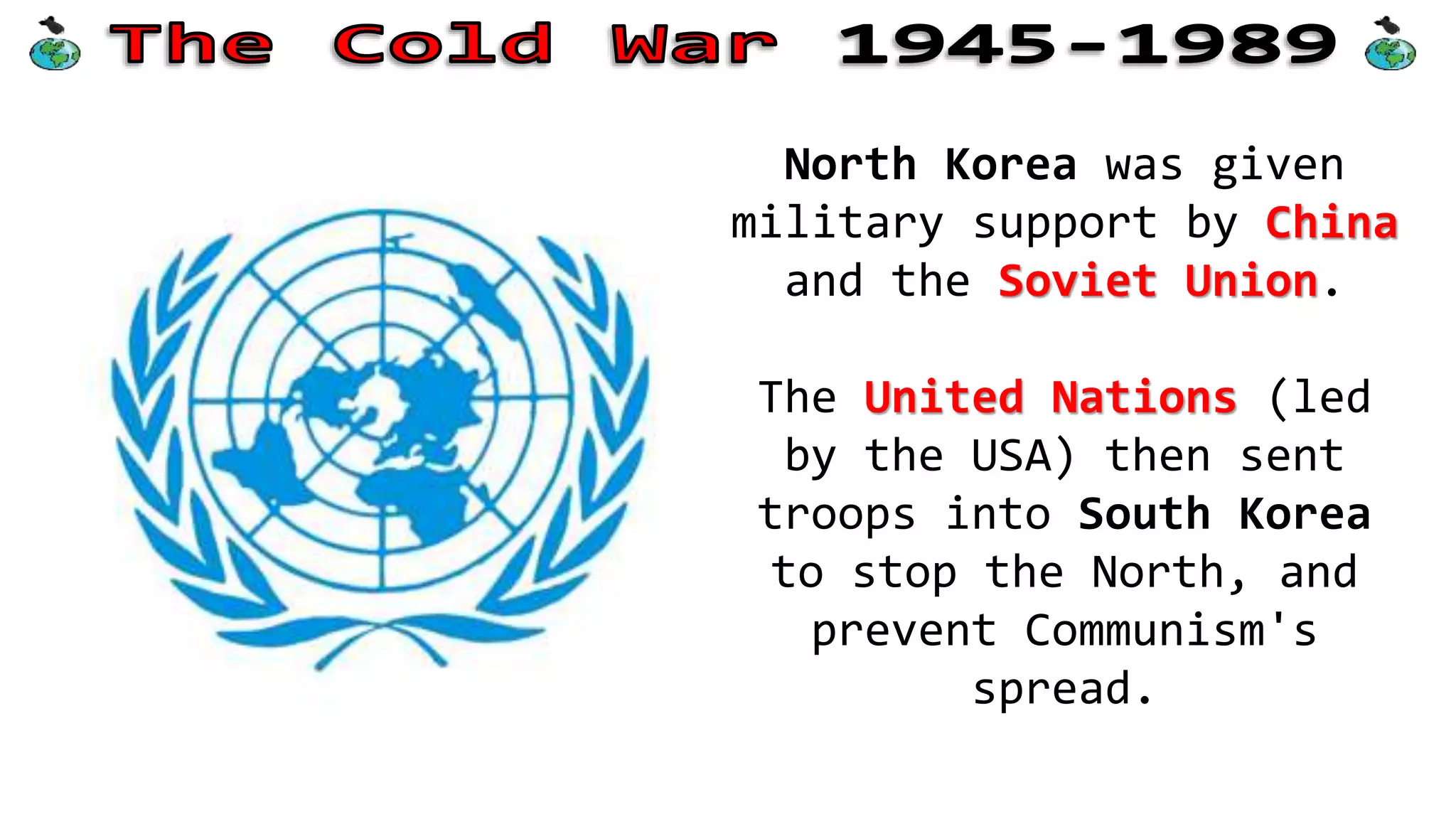 The Cold War - the Korean war | PPTX
