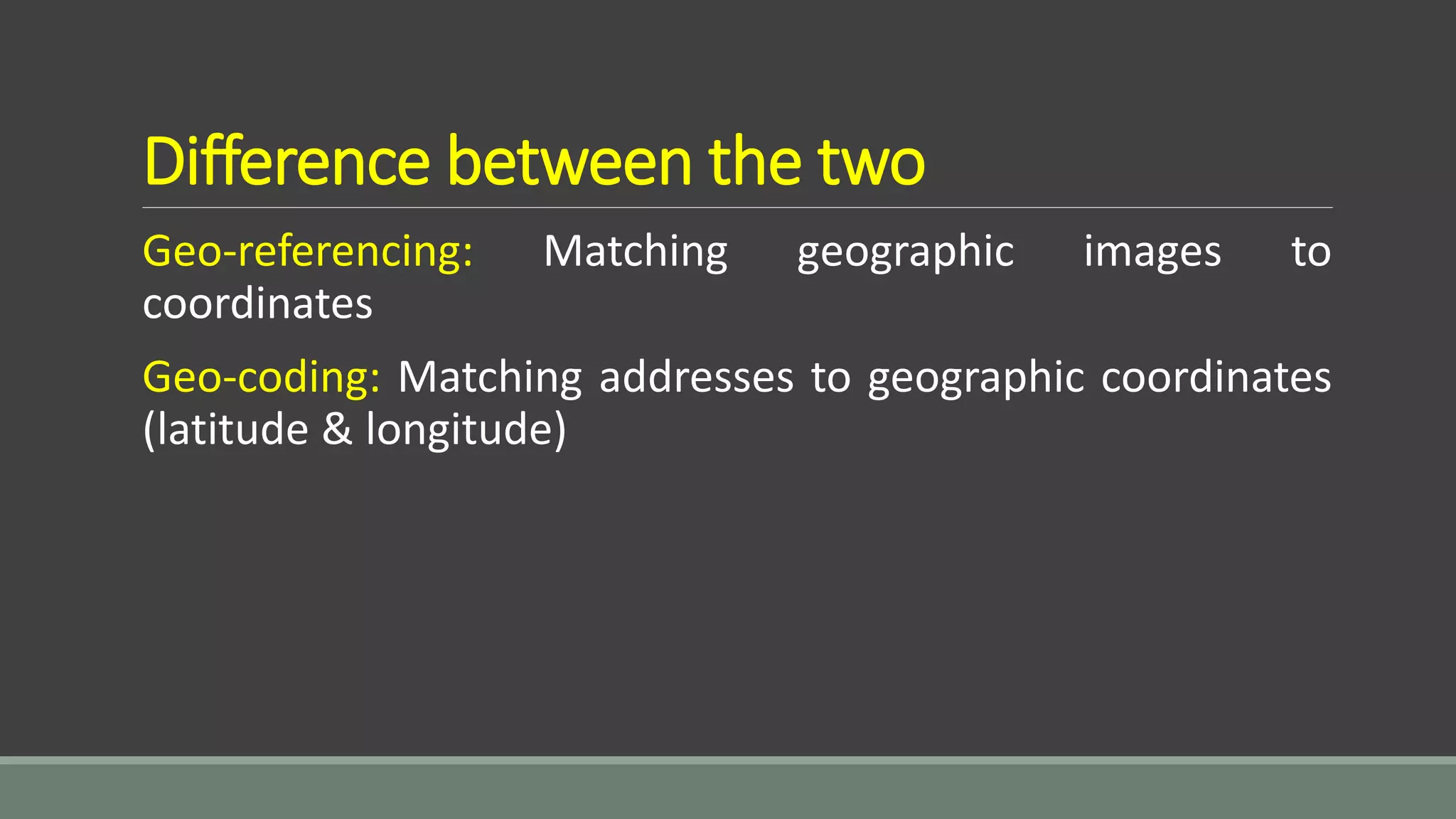 Geo referencing by Mashhood Arif | PPTX
