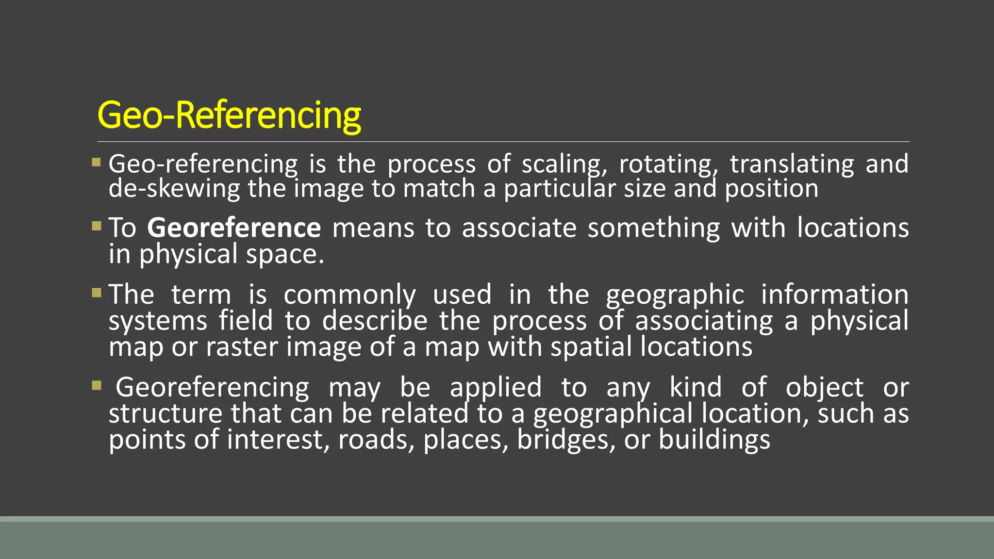 Geo referencing by Mashhood Arif | PPTX