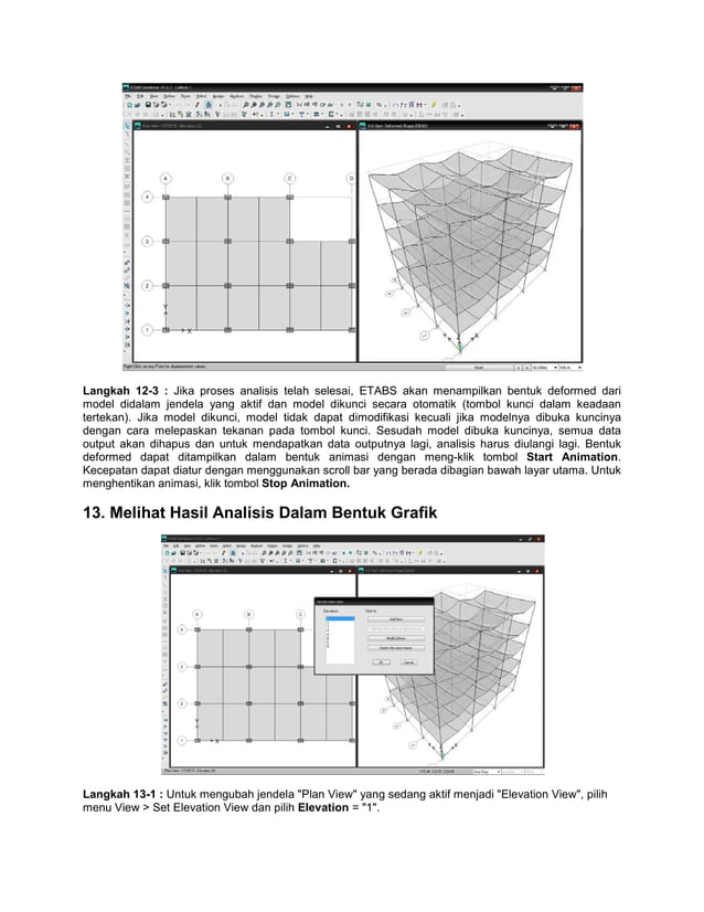 5. modul pelatihan etabs | PDF
