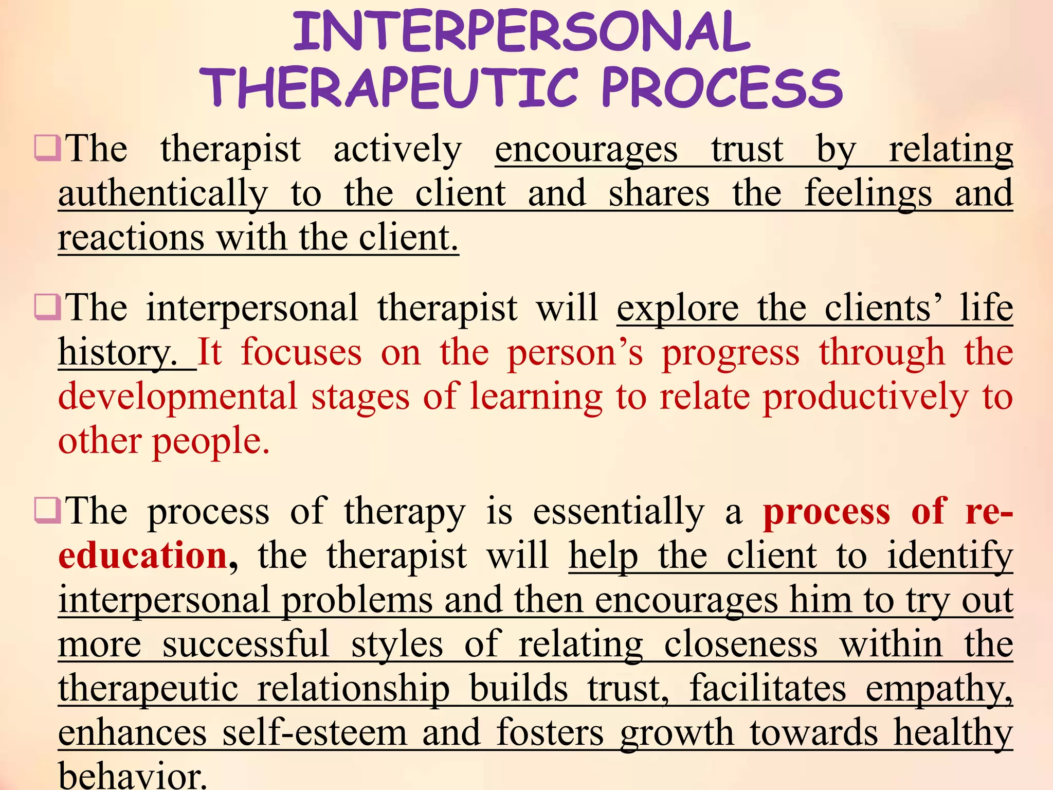 Interpersonal model & Behavior model | PPTX