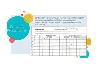 5. PERANCANGAN SISTEM KERJA & ERGONOMI - SAMPLING KERJA | PDF