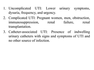 Urinary Tract Infection and Treatment-Pharmacy- Medicinal Chemistry ...