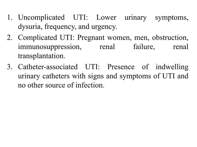 Urinary Tract Infection and Treatment-Pharmacy- Medicinal Chemistry ...