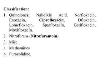 Urinary Tract Infection and Treatment-Pharmacy- Medicinal Chemistry ...