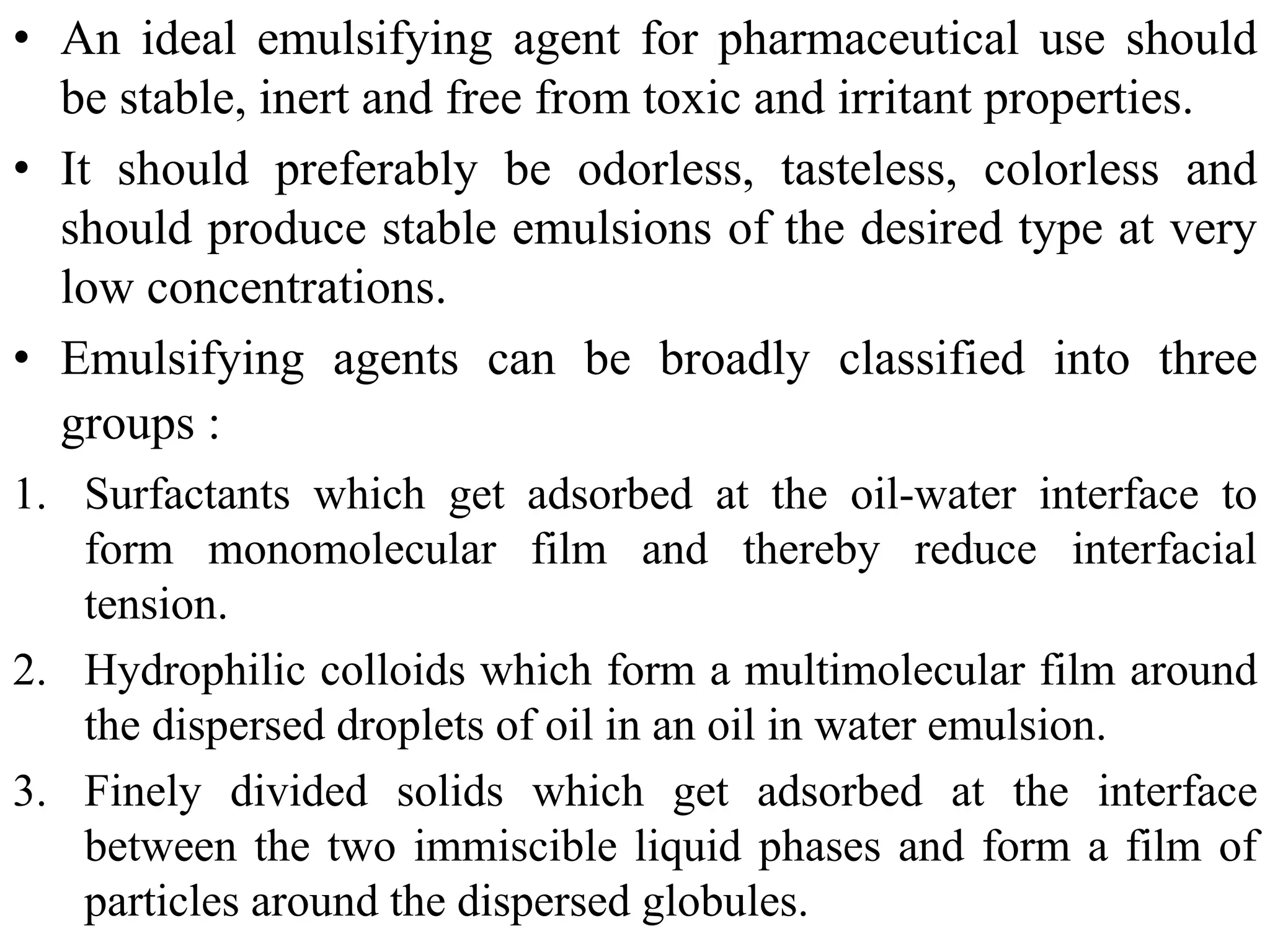 Emulsion - Physical Pharmacy | PPT
