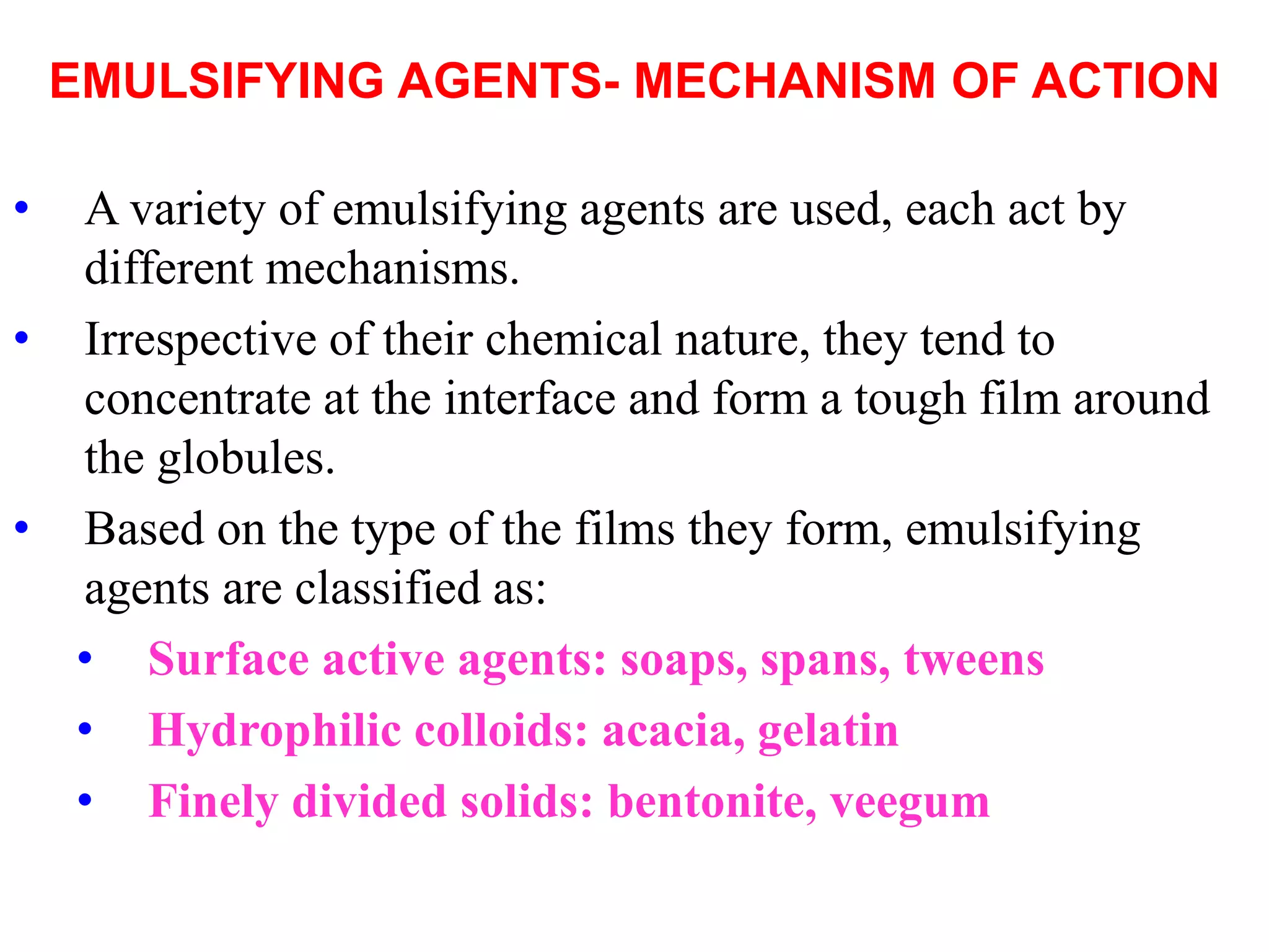 Emulsion - Physical Pharmacy | PPT