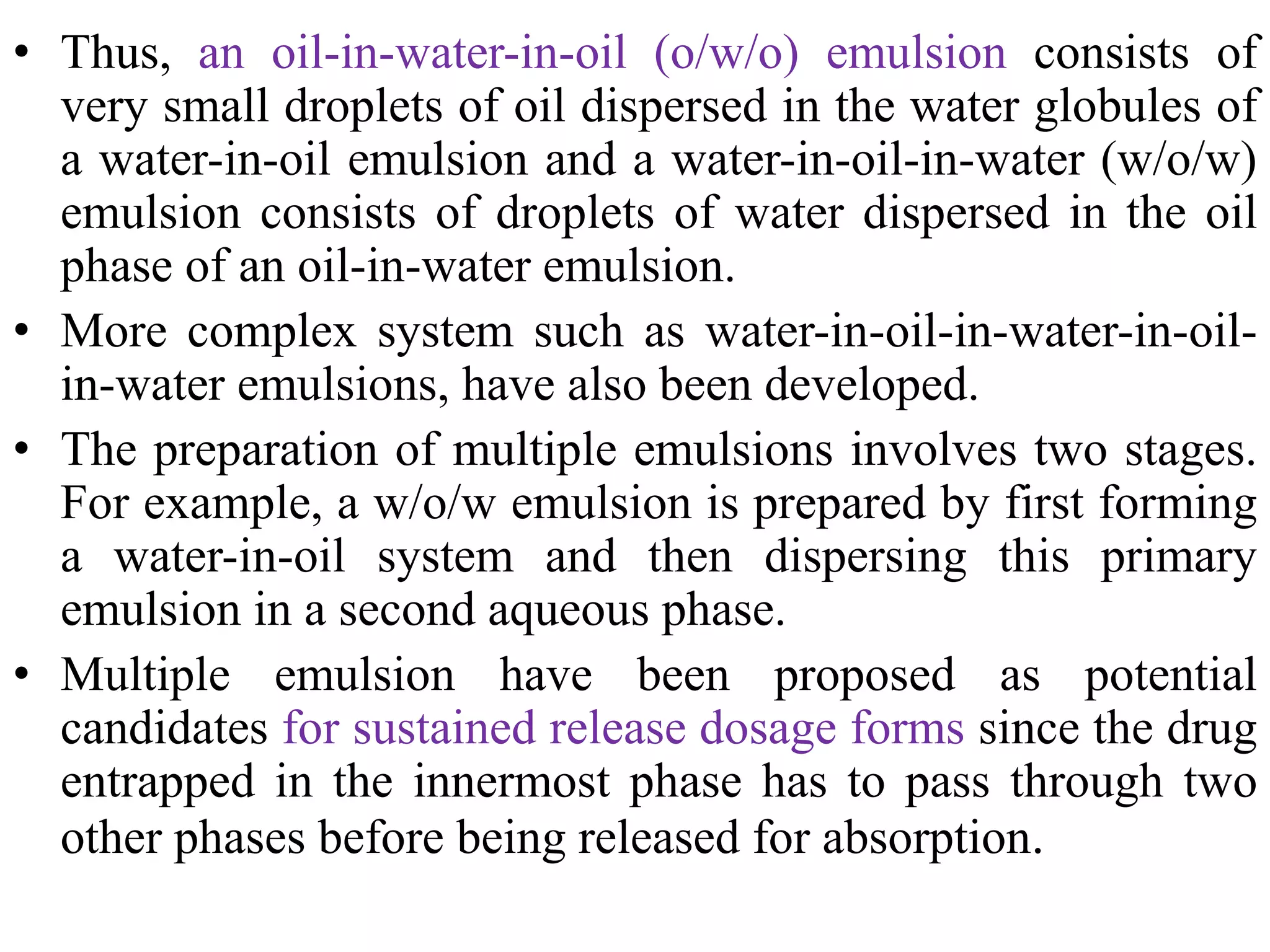 Emulsion - Physical Pharmacy | PPT