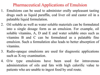 Emulsion - Physical Pharmacy | PPT
