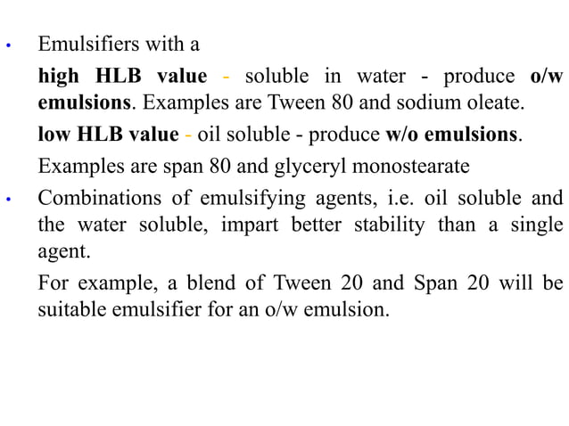 Emulsion - Physical Pharmacy | PPT