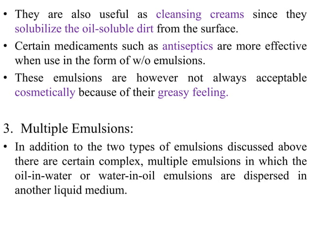 Emulsion - Physical Pharmacy | PPT