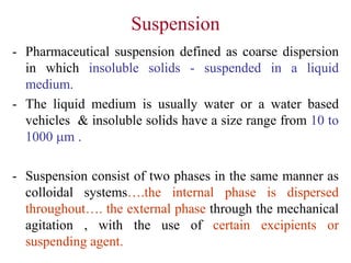 Suspension - Physical Pharmacy | PPT