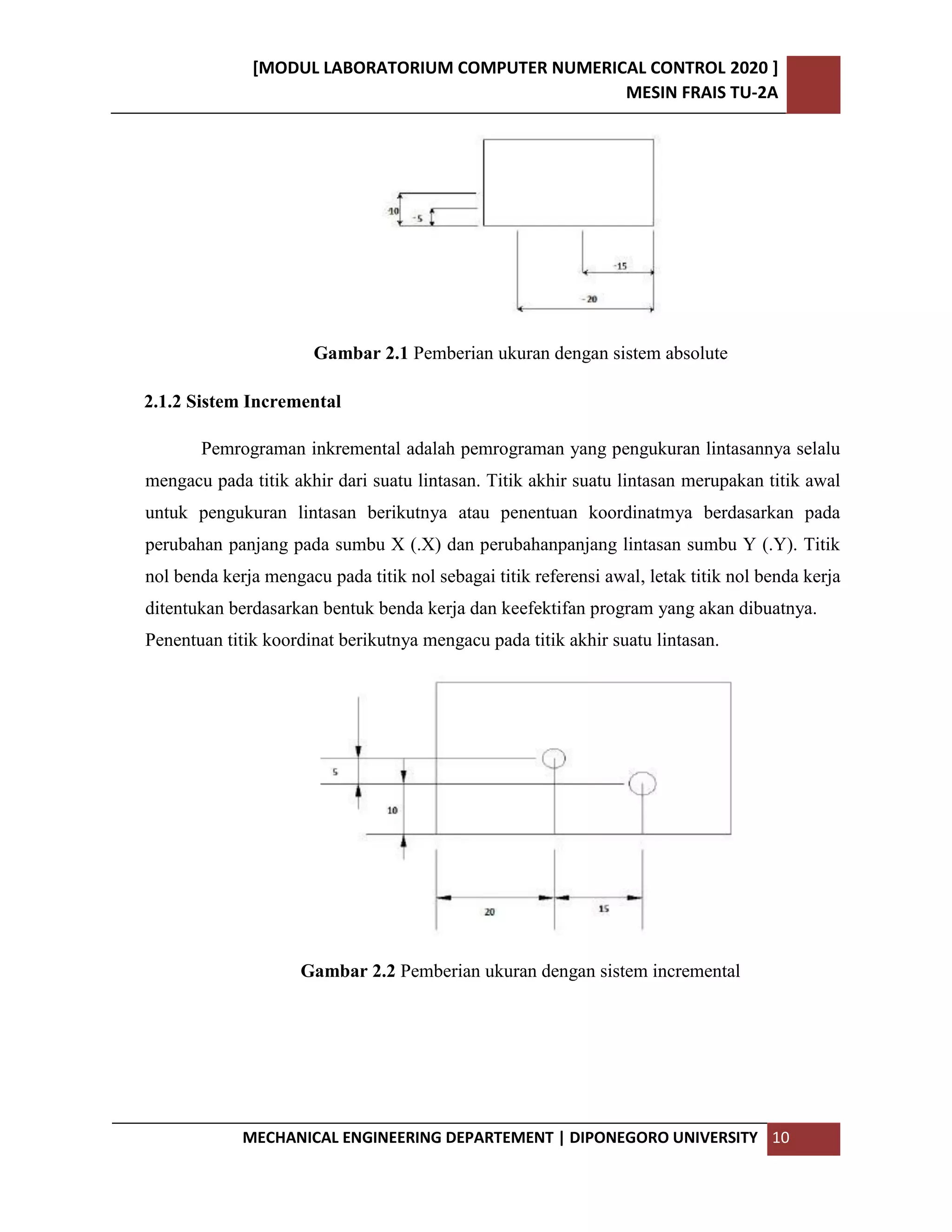 Modul Praktikum Pada Mesin CNC TU 2A 2020 | PDF