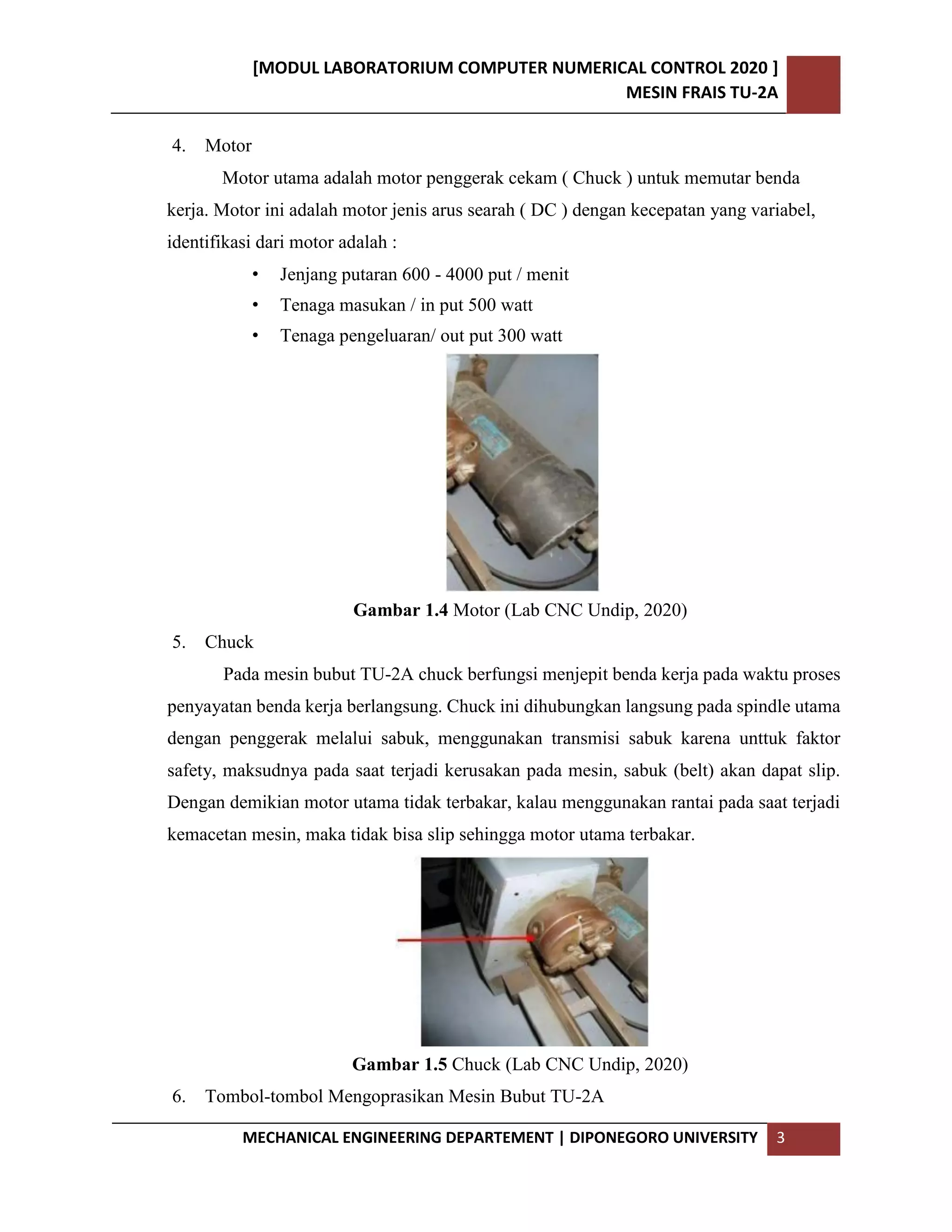 Modul Praktikum Pada Mesin CNC TU 2A 2020 | PDF
