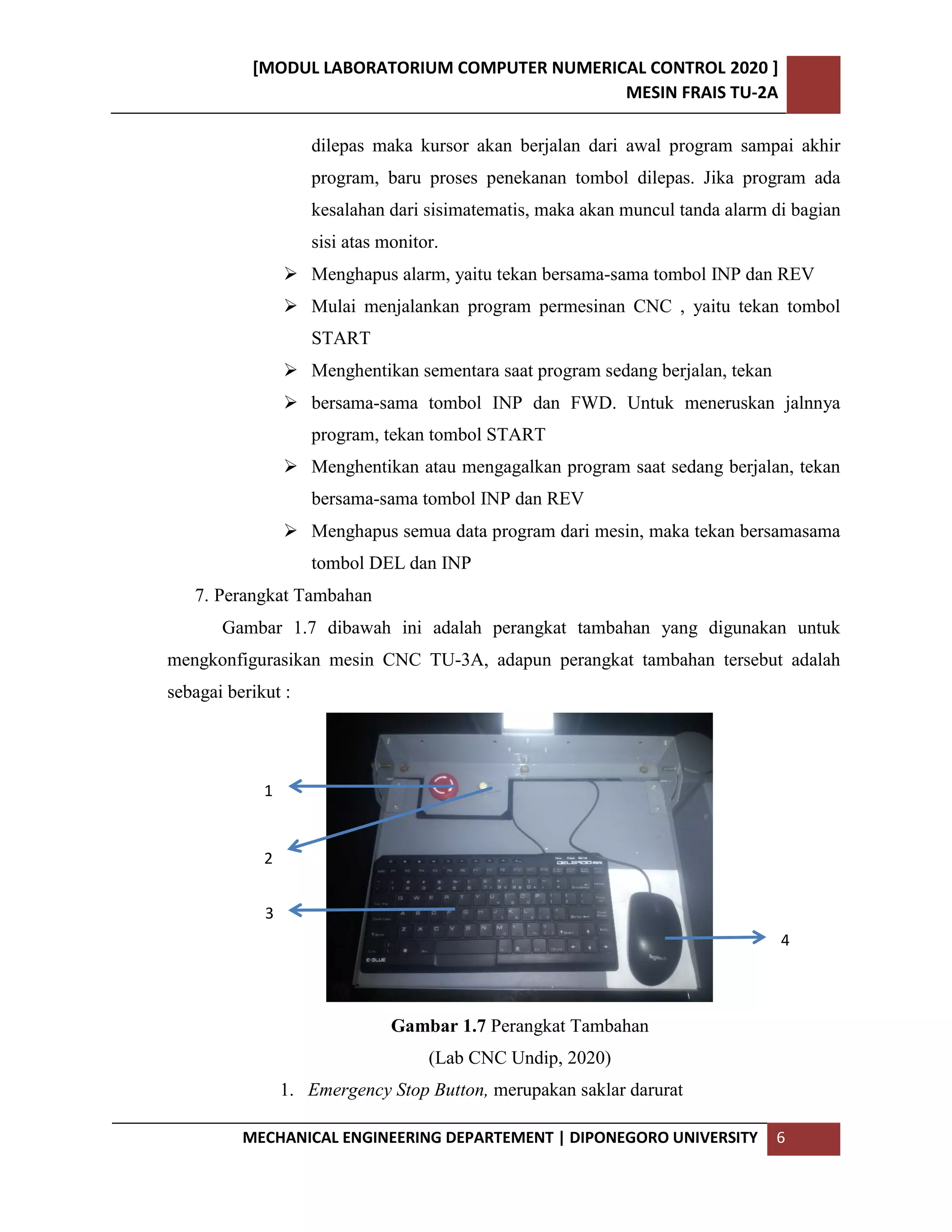 Modul Praktikum Pada Mesin CNC TU 2A 2020 | PDF