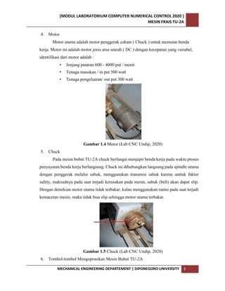 Modul Praktikum Pada Mesin CNC TU 2A 2020 | PDF