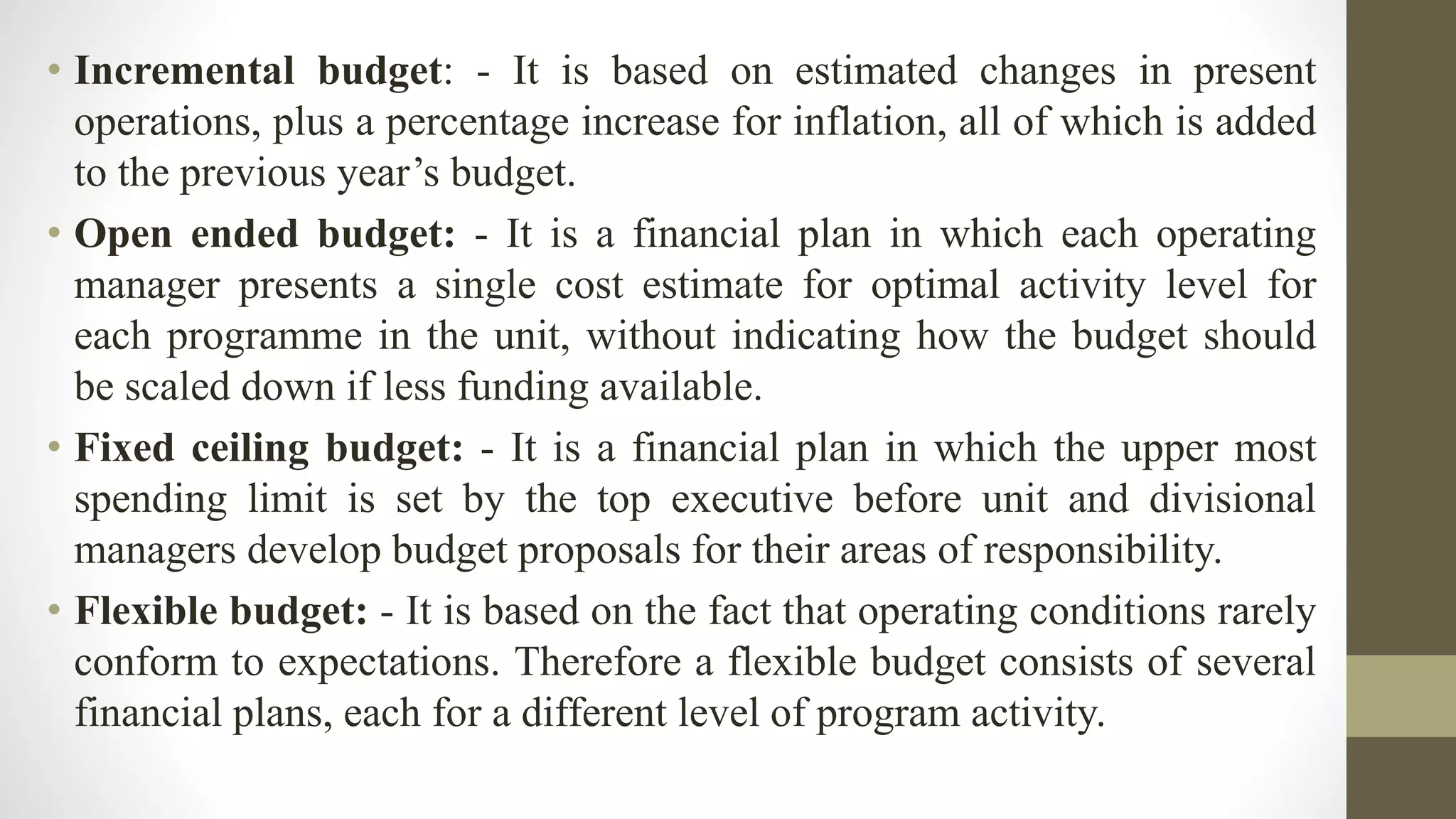 Budgeting- Management Process | PPTX