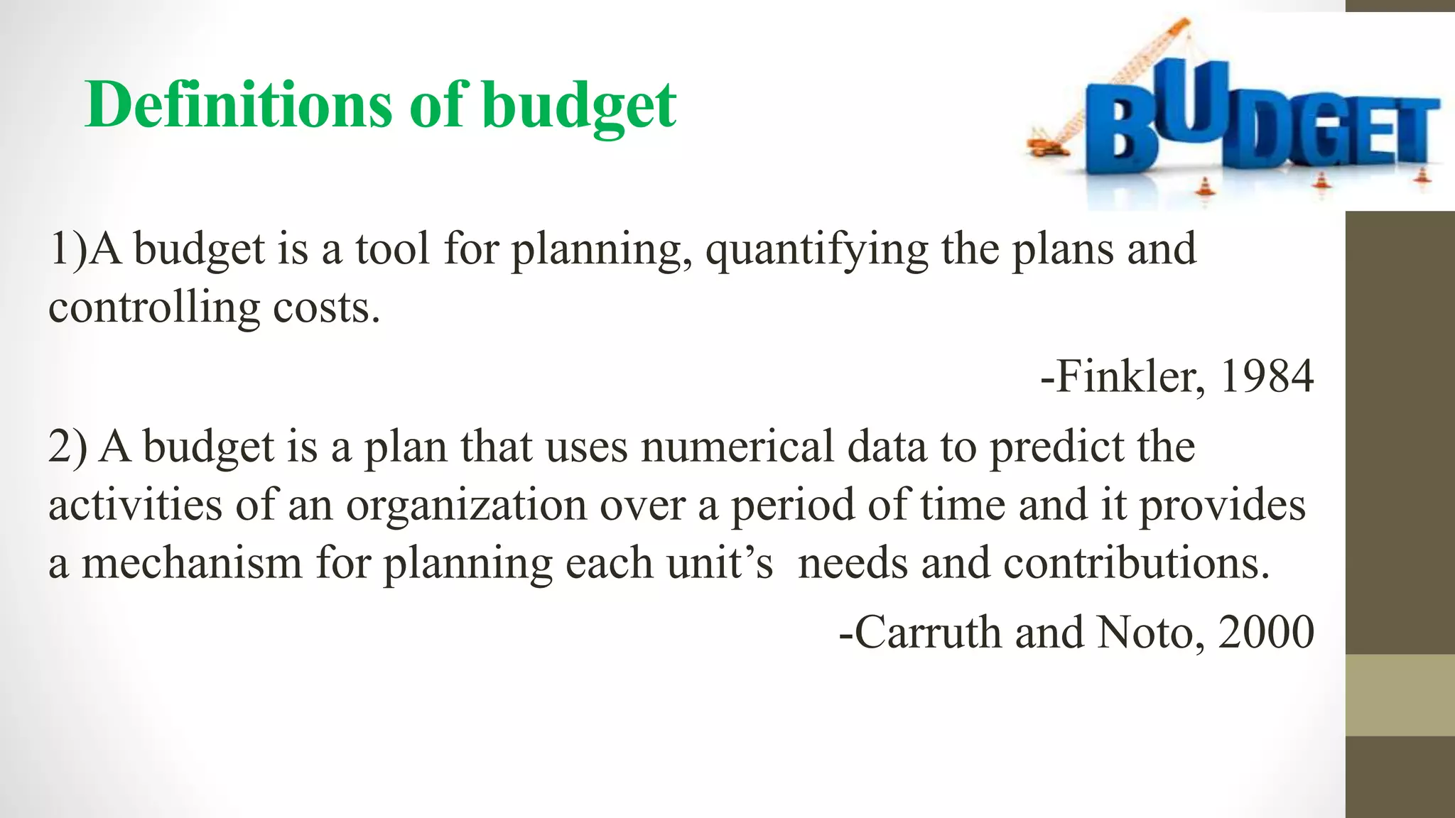 Budgeting- Management Process | PPTX