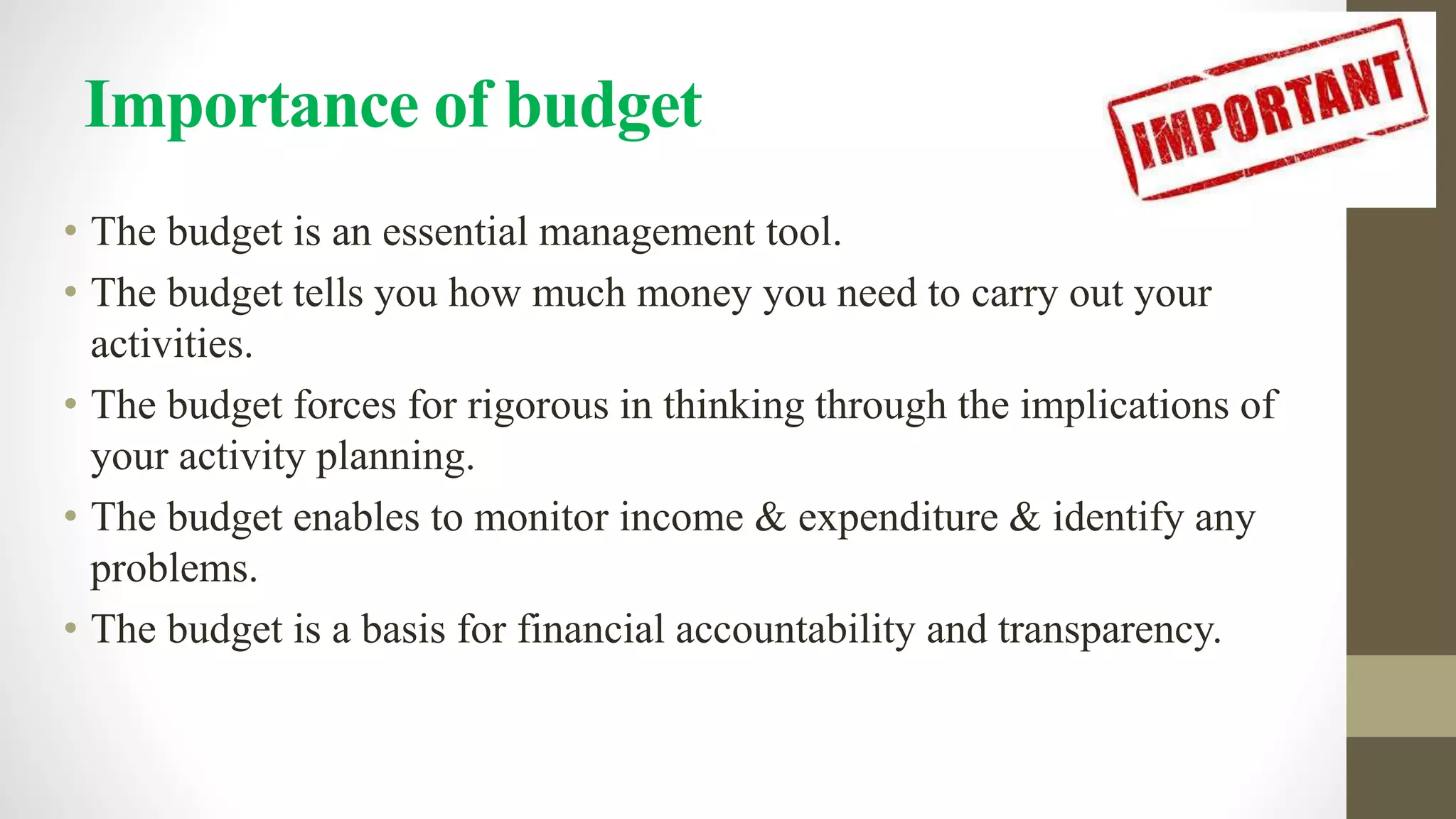 Budgeting- Management Process | PPTX