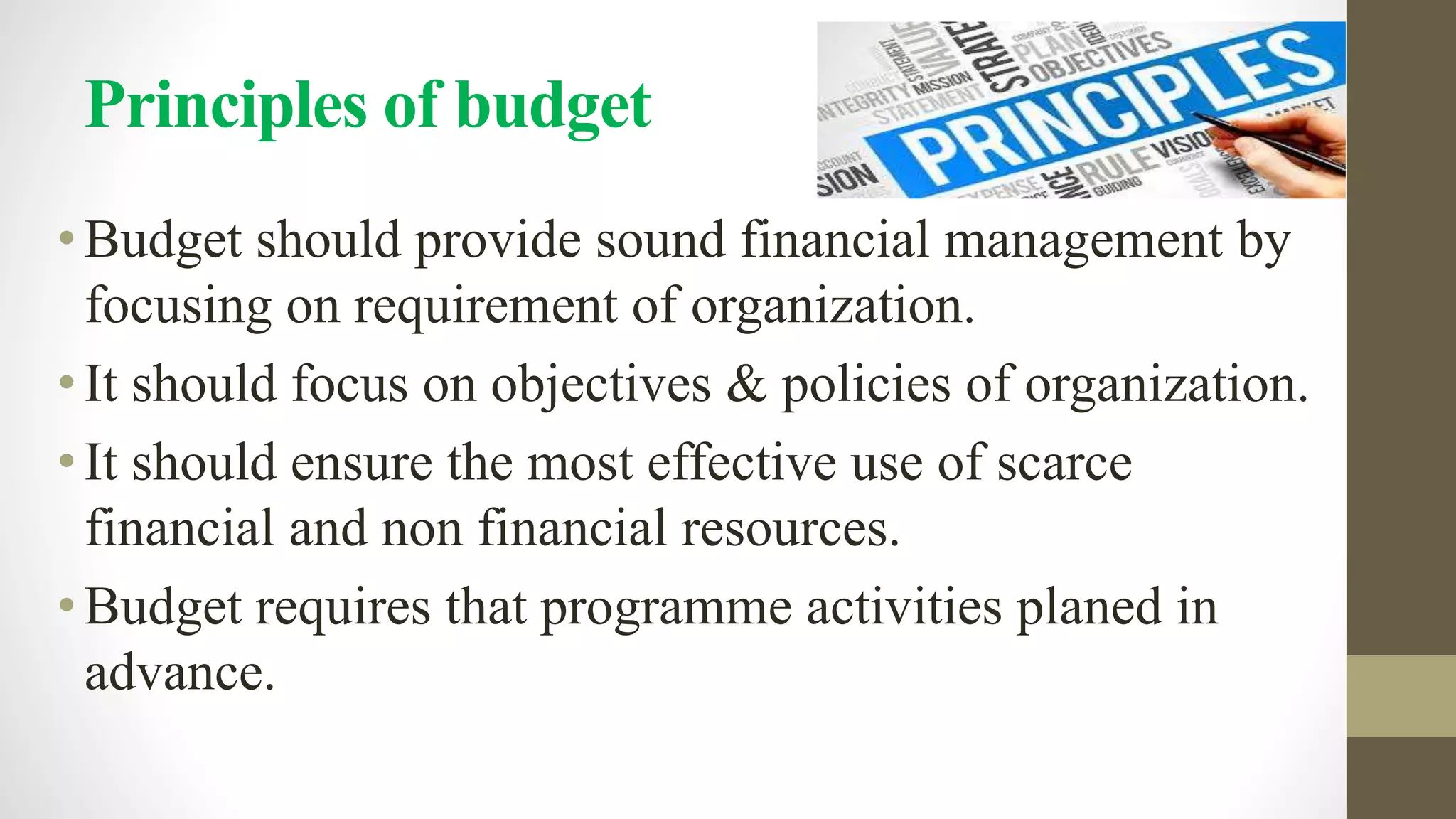 Budgeting- Management Process | PPTX