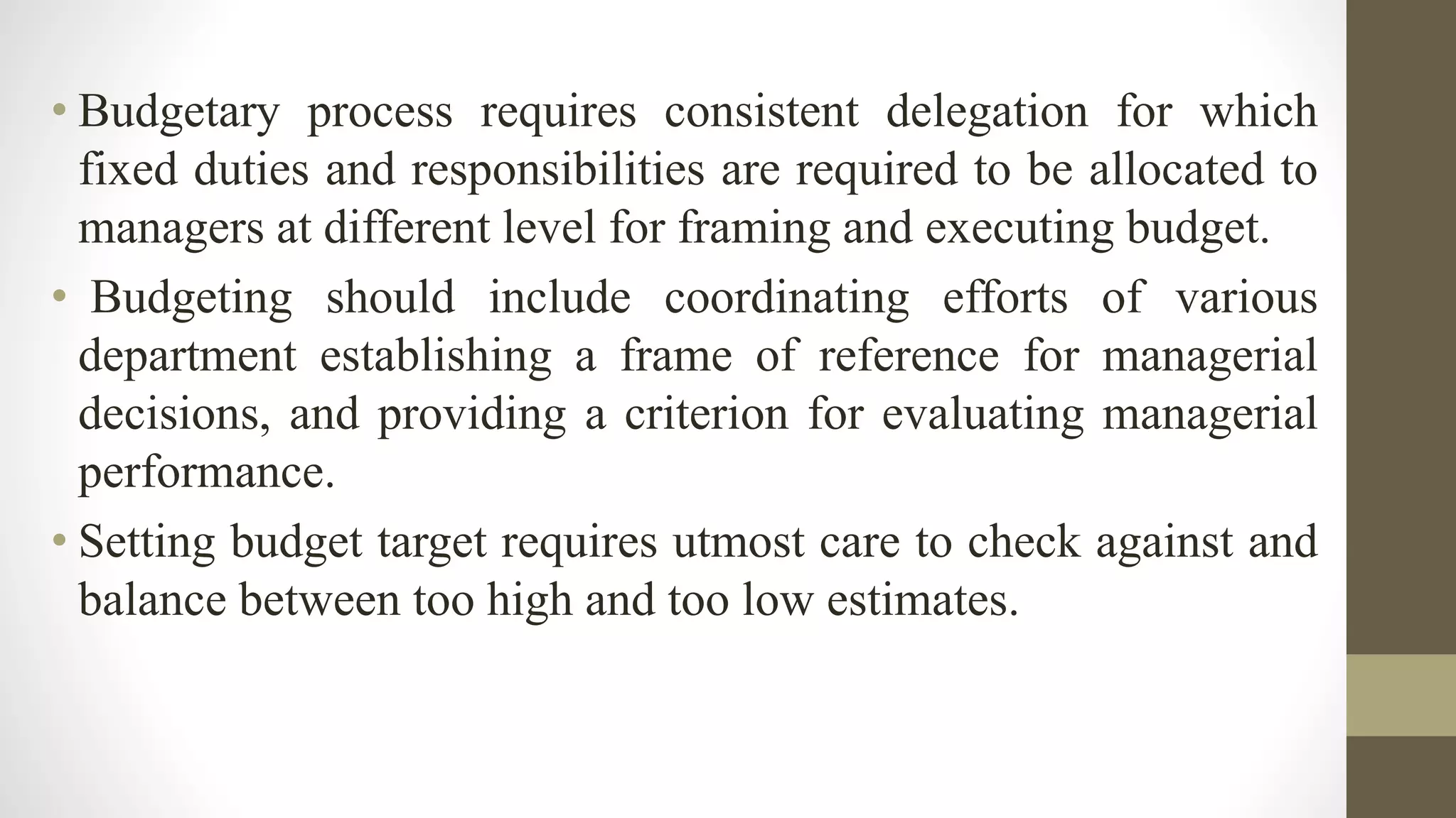 Budgeting- Management Process | PPTX