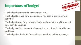 Budgeting- Management Process | PPTX
