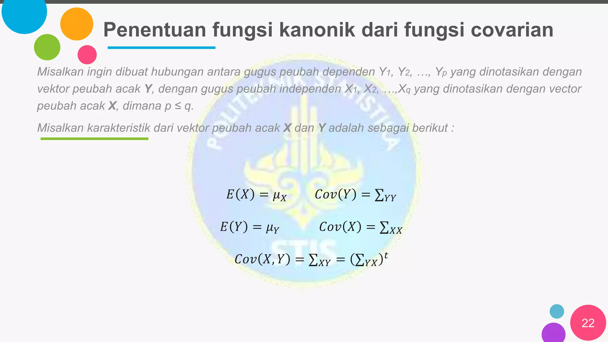 Analisis Korelasi Kanonik (2) | PPTX