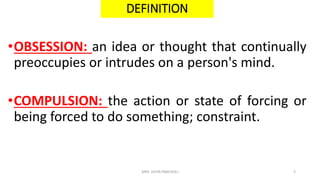 Obsessive compulsive disorders.. pdf medical | PPT