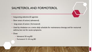 5.2 drugs used on bronchial asthma | PDF